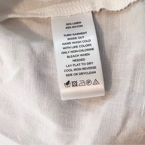 Anthropologie | Jackets & Coats | Nwt Lilla P White Linen Blazer Jacket ...